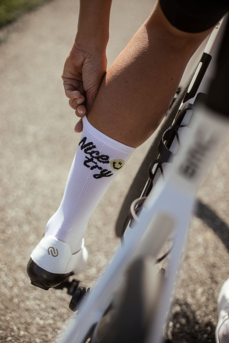 Nice Try cycling socks White | Apparel for cyclists and cycling fans